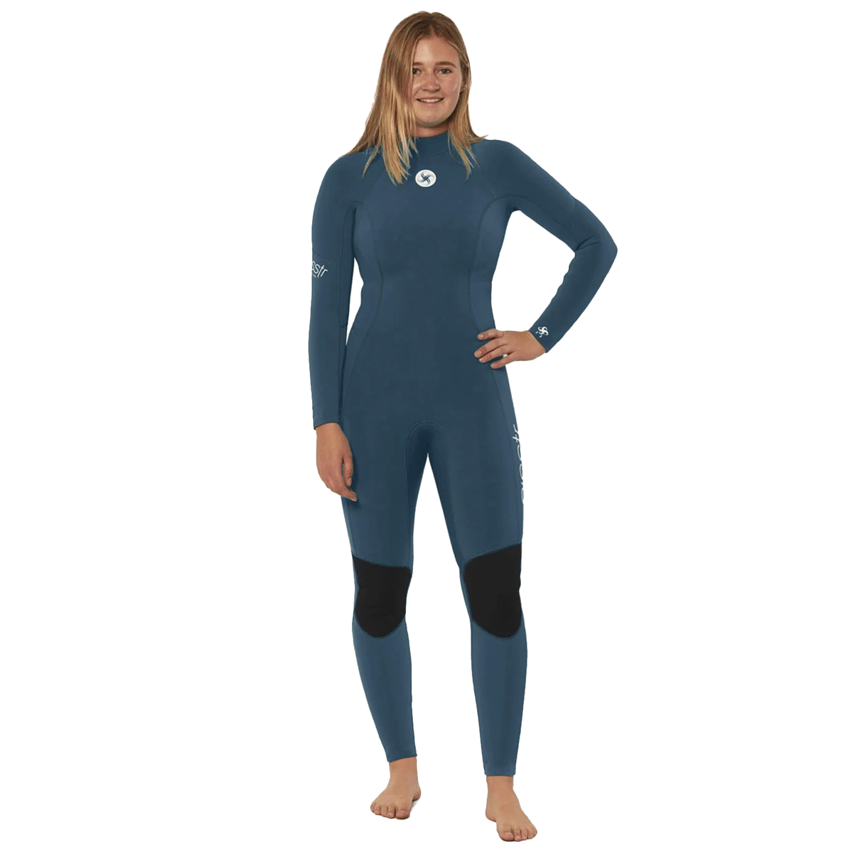 Sisstrevolution Women's Seven Seas 4/3mm Back Zip Wetsuit Navy ...