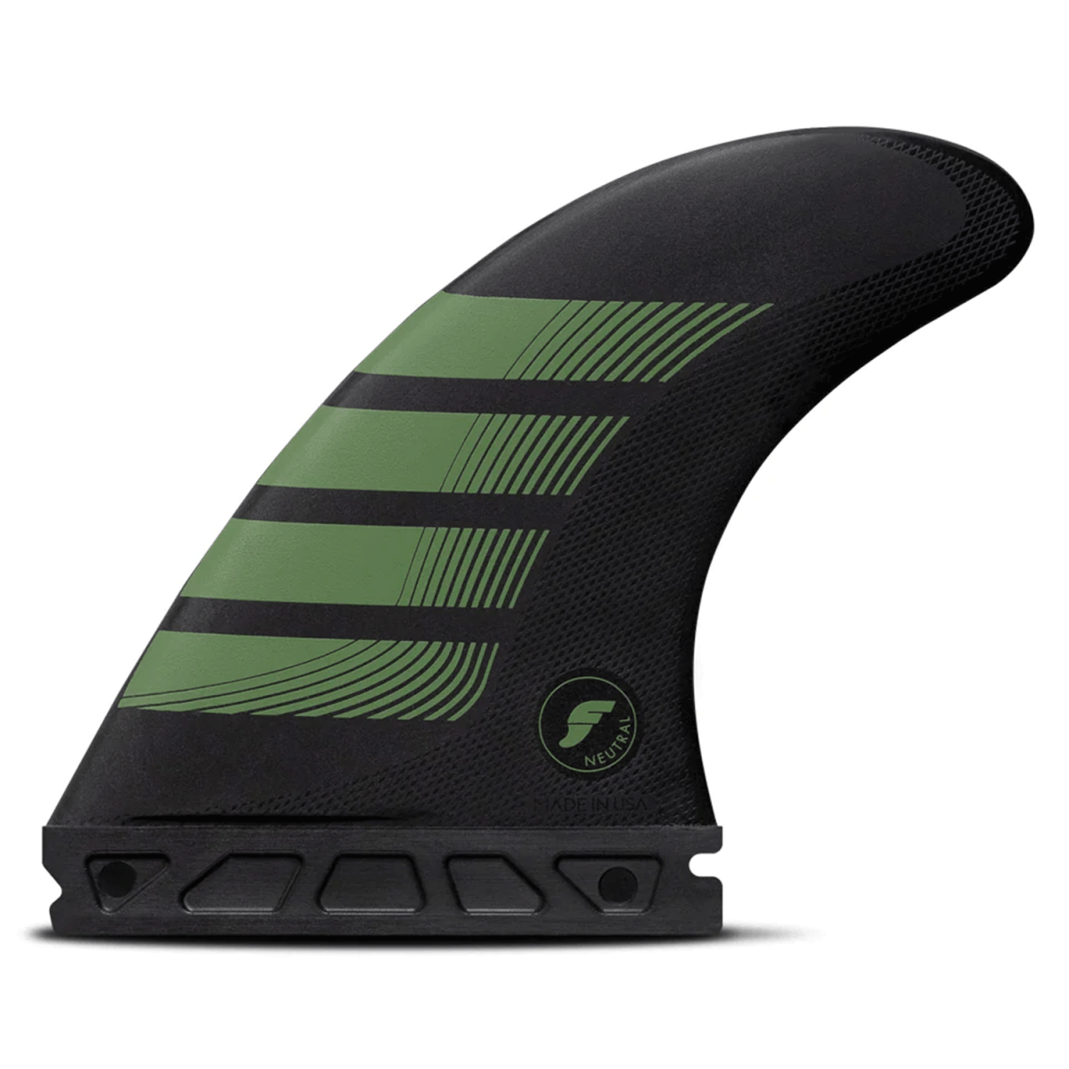 Futures F8 Thruster Alpha Carbon/Olive Surf Fins Large – Pacific Boarder