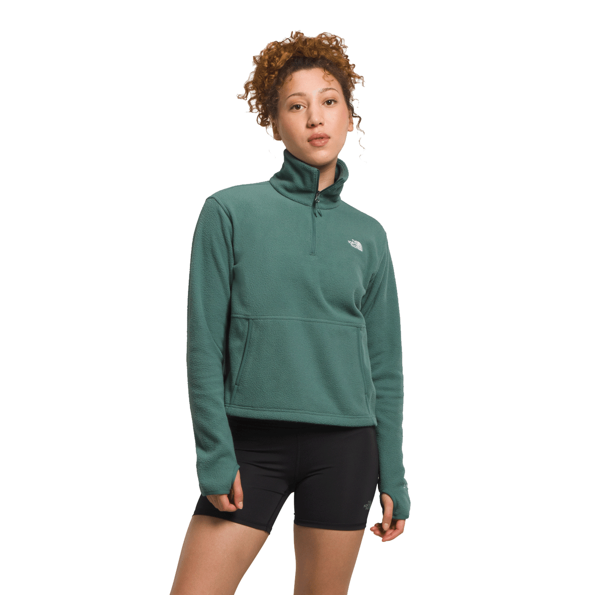 The North Face Women's Alpine Polartec 100 ¼ Zip Cowl Neck Sweater 202 ...