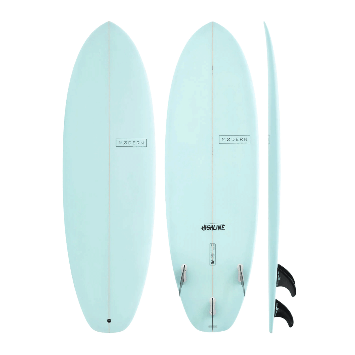 Modern Highline PU Surfboard Sea Green 6'8" – Pacific Boarder