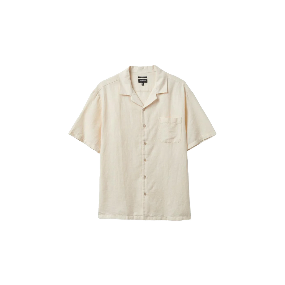 Brixton Men's Bunker Linen Blend S/S Shirt Whitecap – Pacific Boarder
