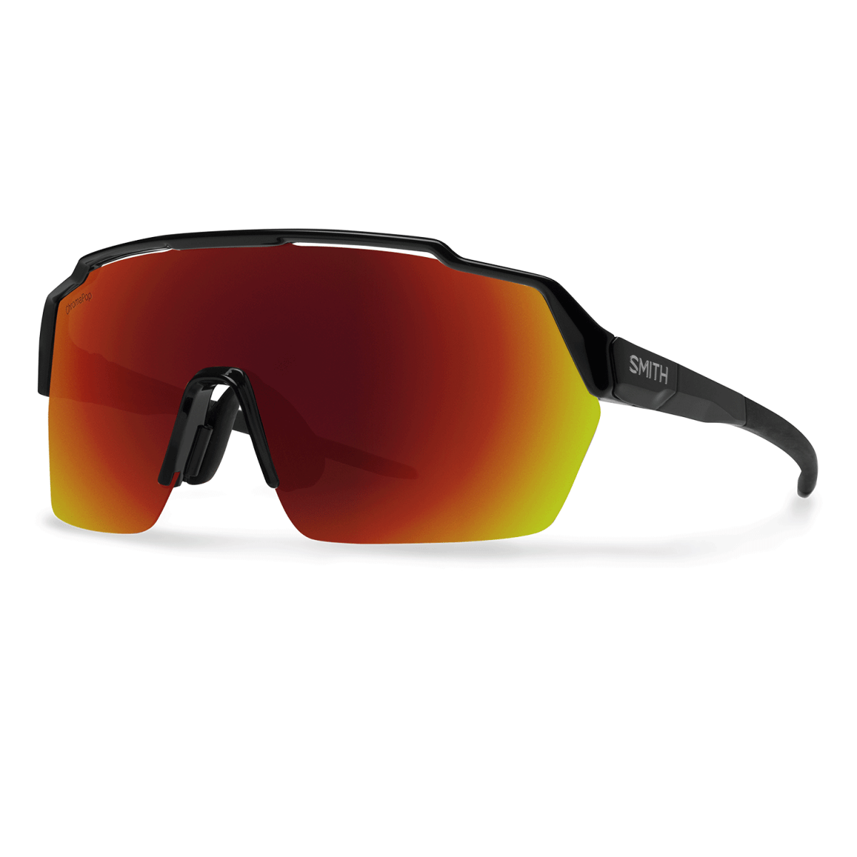 Smith Shift Split MAG Sunglasses Black/ChromaPop Red Mirror + Clear ...
