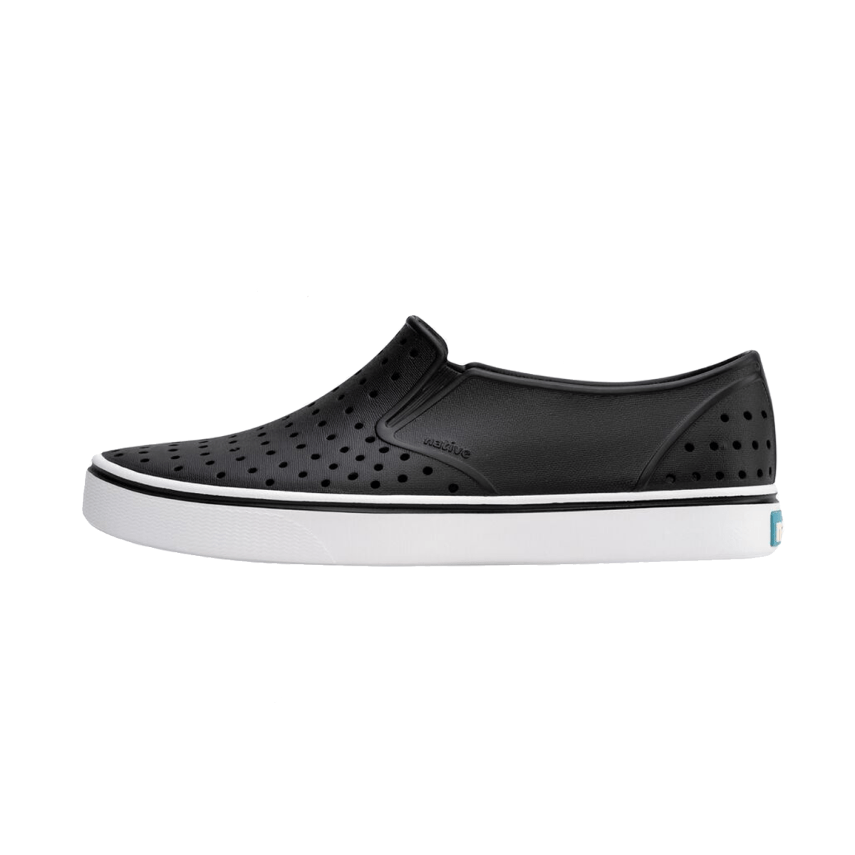 Native Miles Shoe Jiffy Black/Shell White – Pacific Boarder