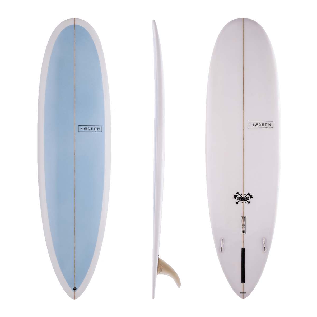 Modern Love Child Surfboard Sky Blue 7'0" – Pacific Boarder