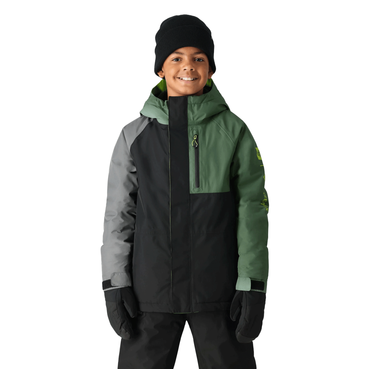 686 Kids Core Gore-tex Insulated Jacket 2025 Cypress Green Colourblock ...