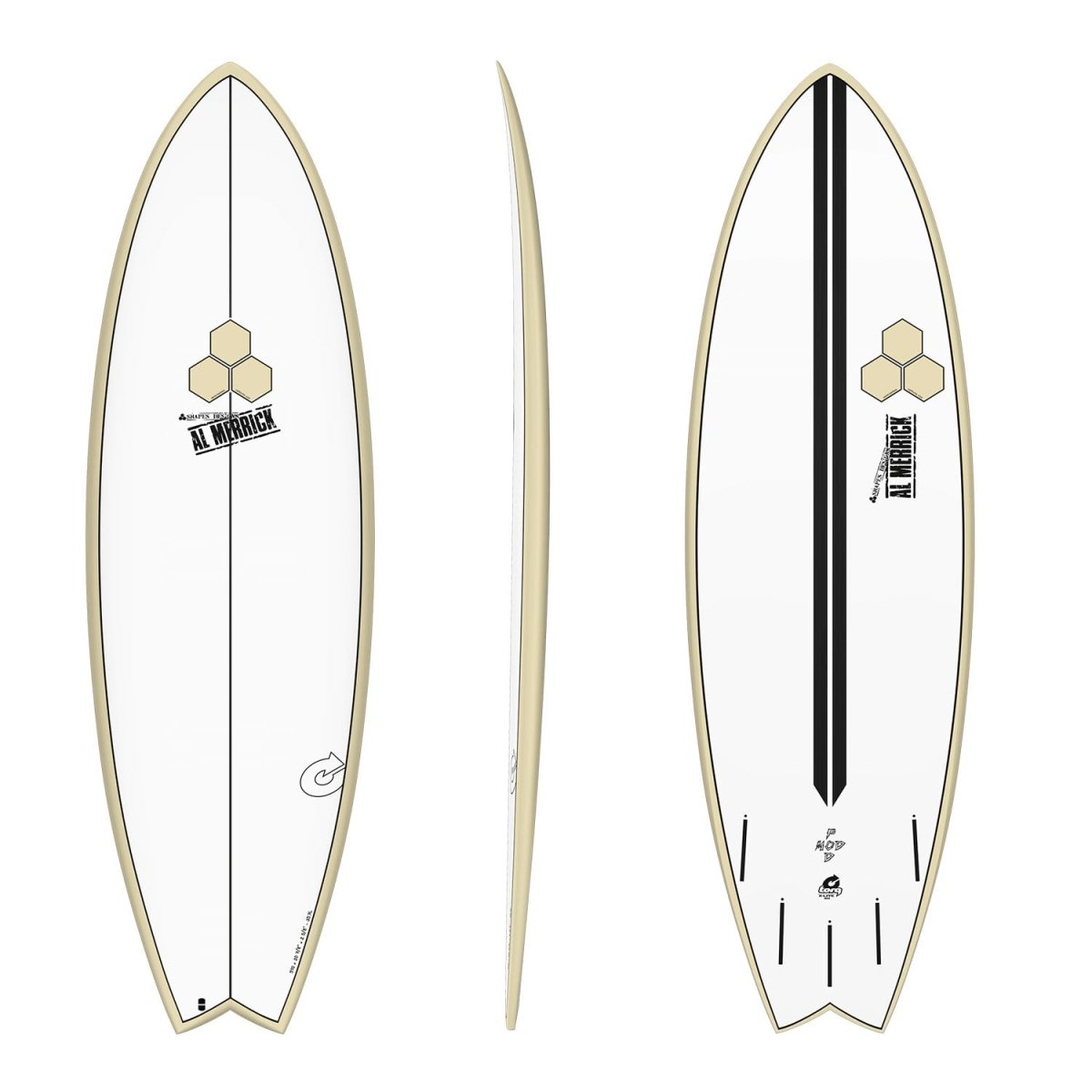 Torq x Channel Islands Pod Mod X-Lite Surfboard Sand Rails 5'6 ...
