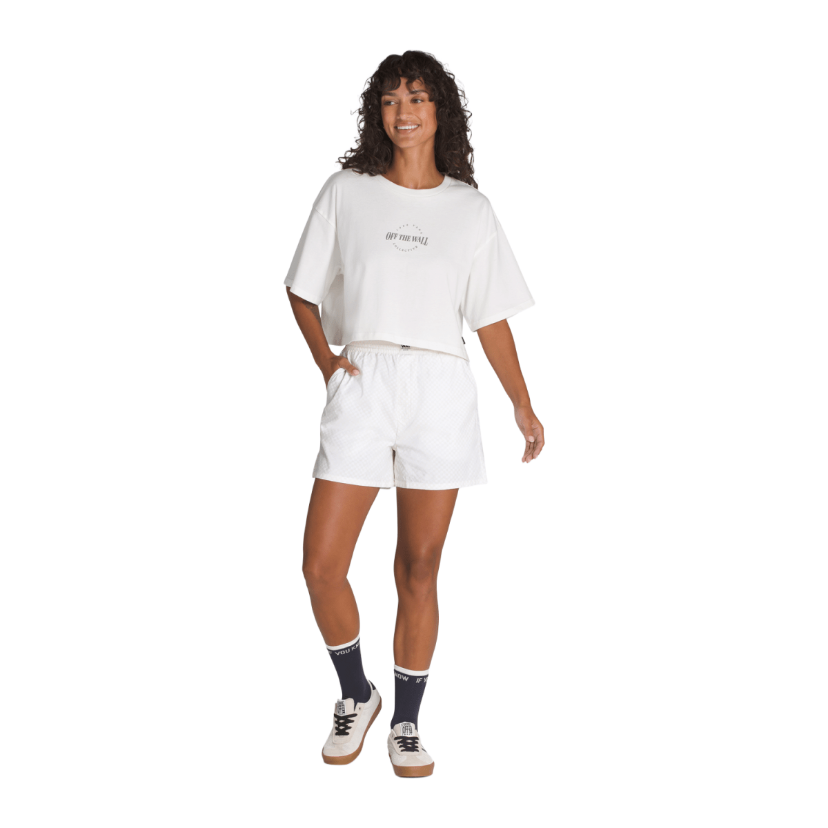 Vans Women's Alicia Boxer Shorts White – Pacific Boarder