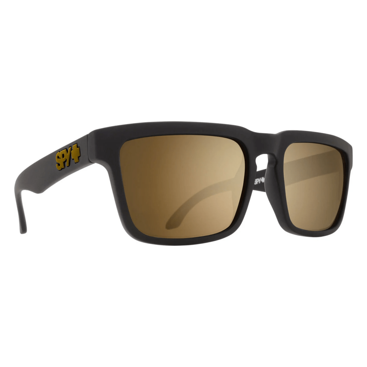 Spy Helm Sunglasses LBF Soft Matte Black/Happy Bronze Gold Mirror ...