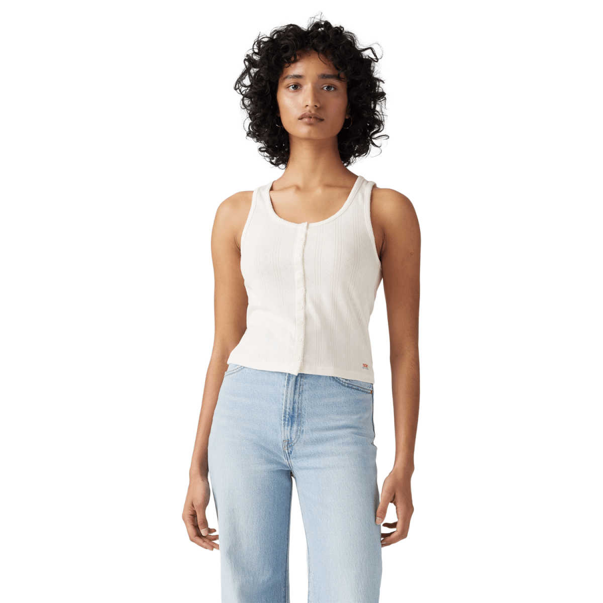 Levis Women's Dry Goods Pointelle Tank Gardenia Neutral – Pacific Boarder