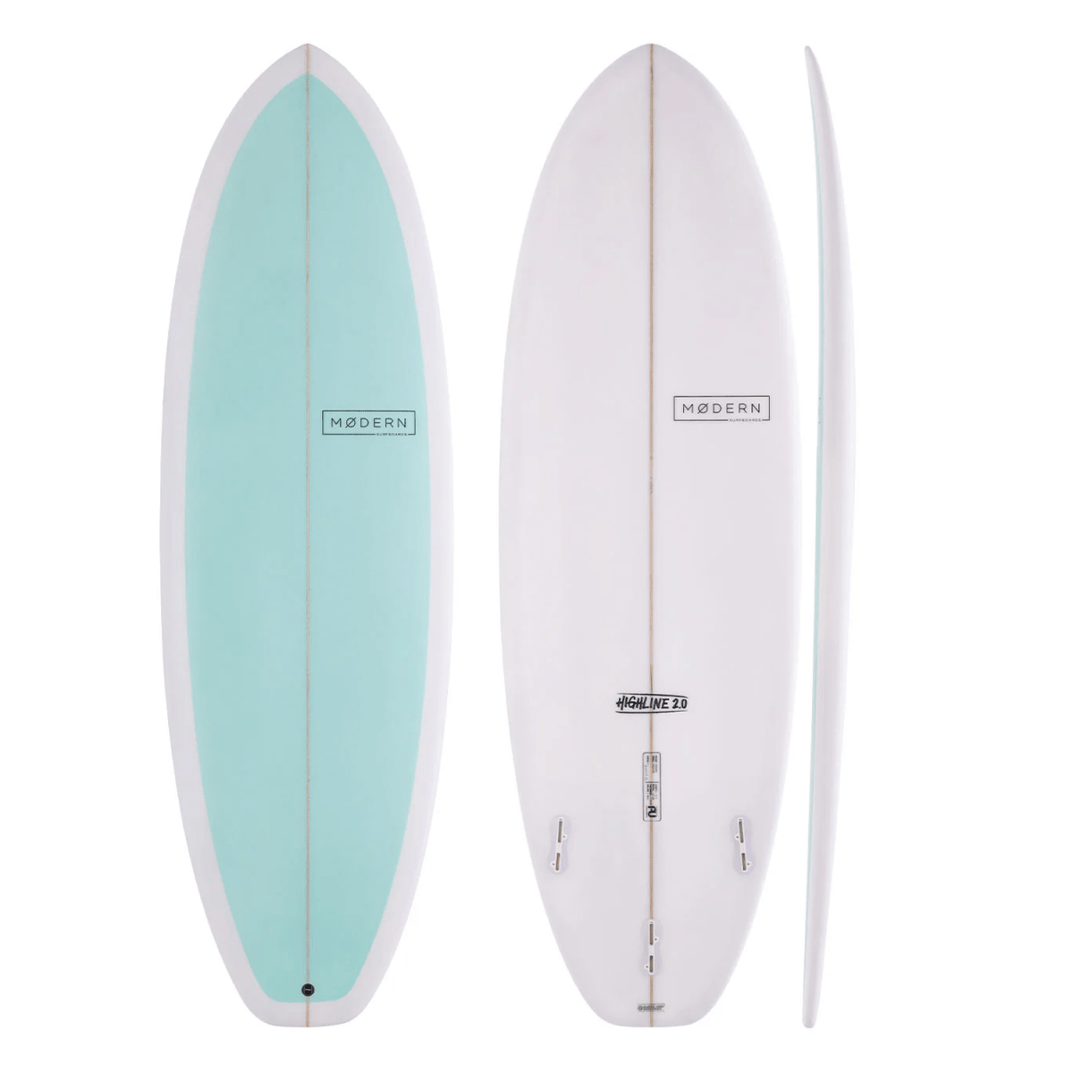 Modern Highline 2.0 Surfboard Sea Green 6'0" – Pacific Boarder