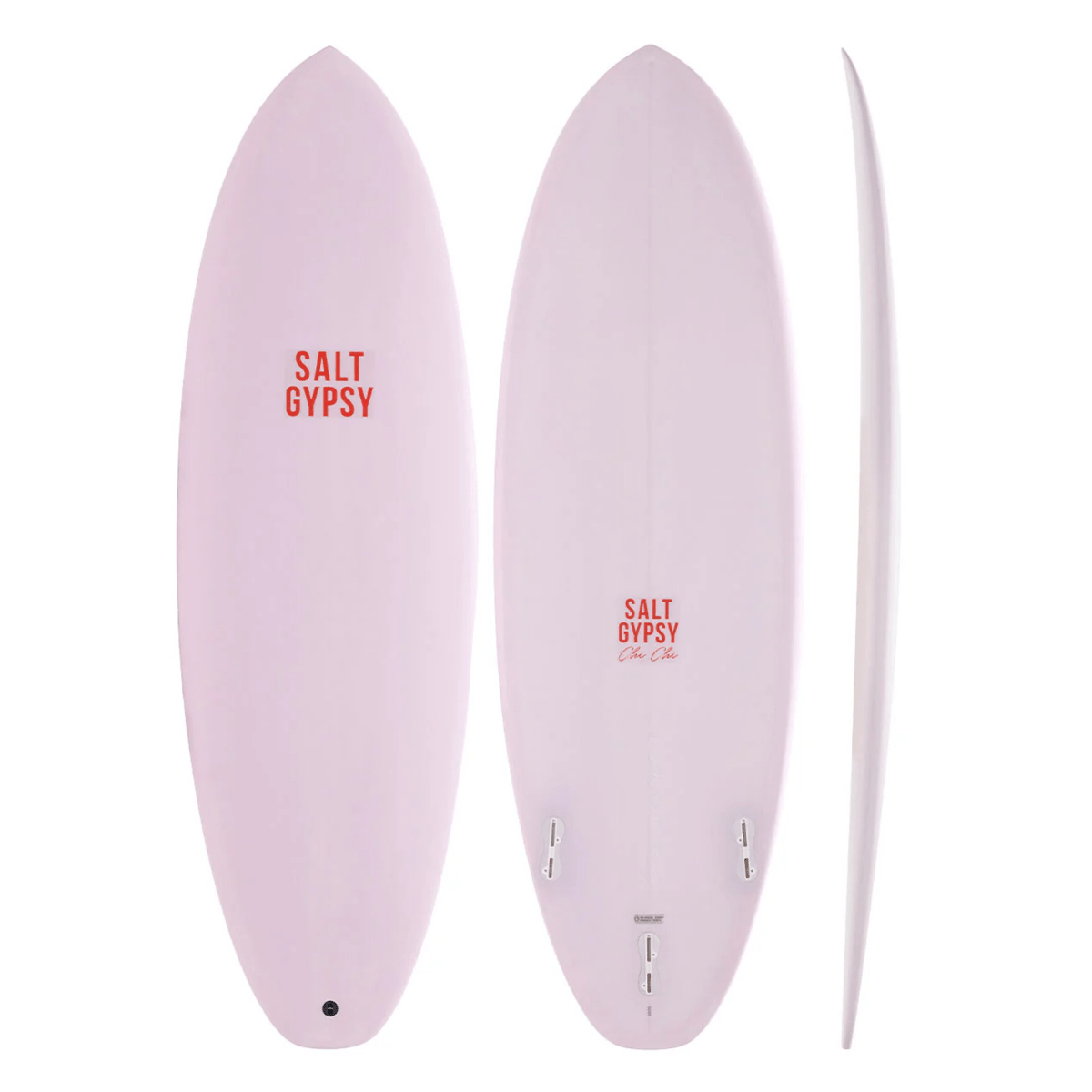 Salt Gypsy Chi Chi Surfboard Dirty Pink Tint 5'10" – Pacific Boarder