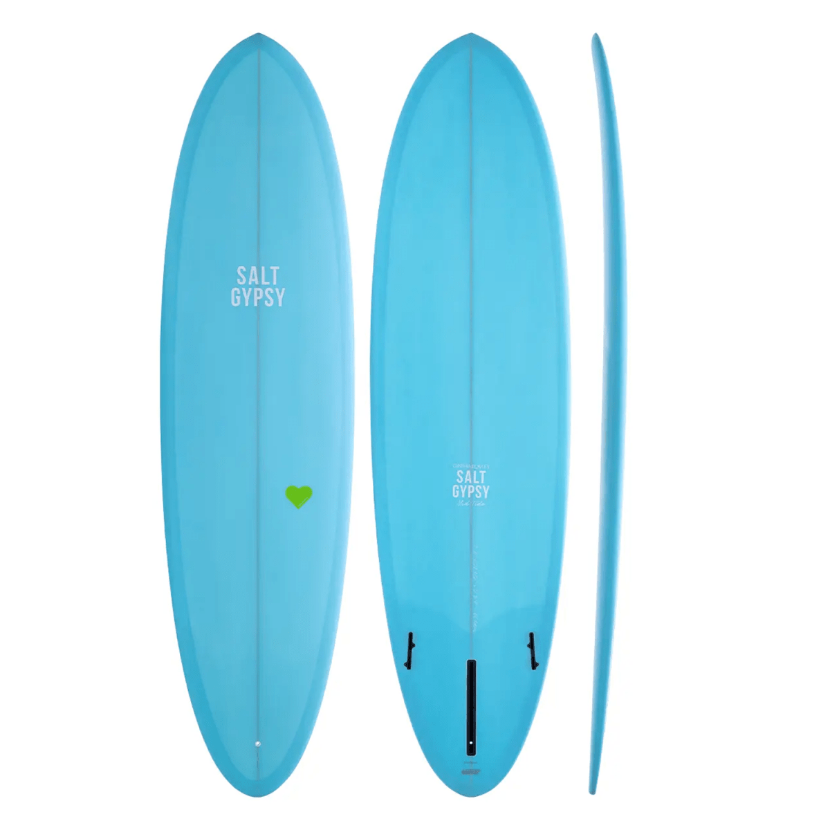 Salt Gypsy x Cynthia Rowley Mid Tide PU Surfboard Beautiful Blue 7'8 ...