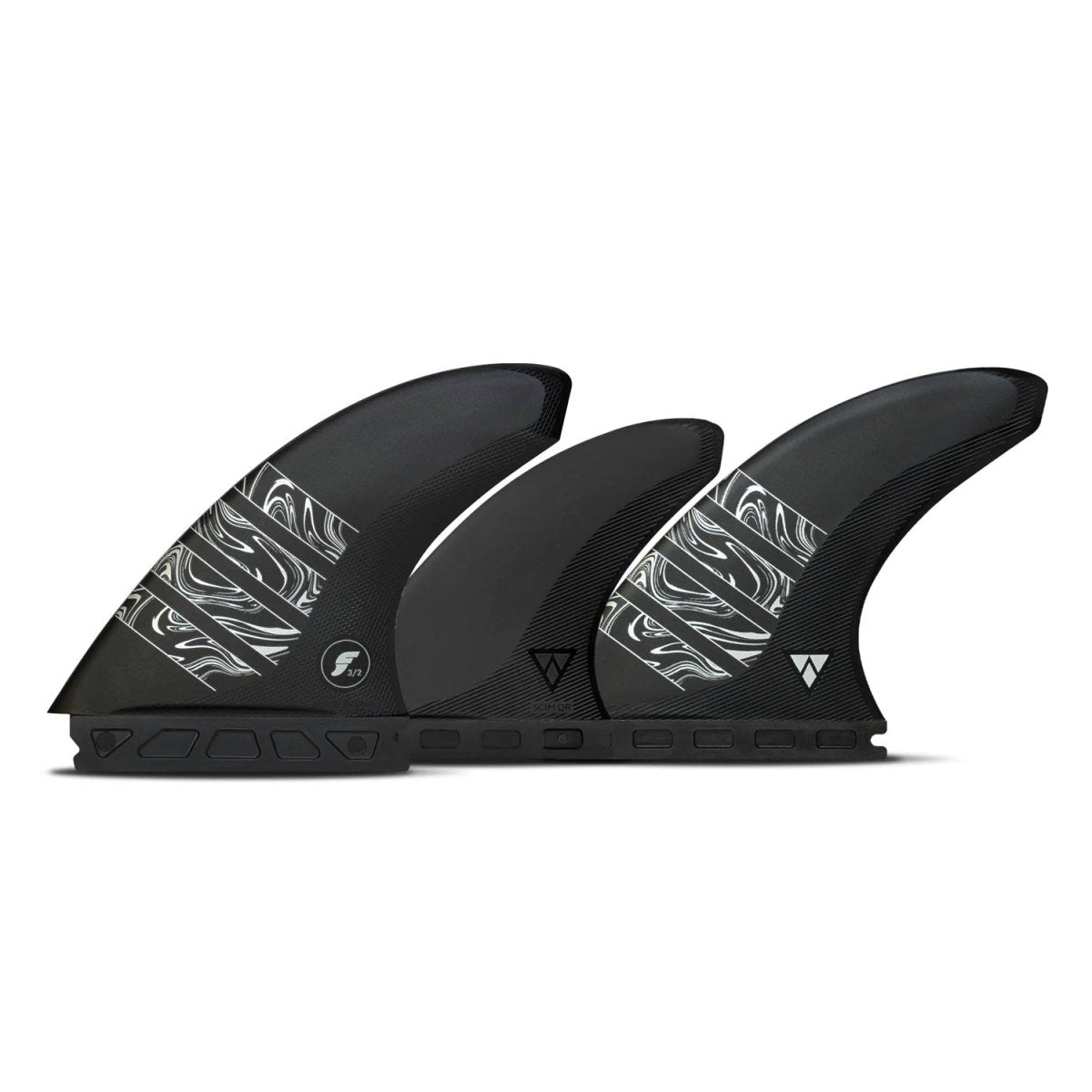 Futures Five Fins Vector 3/2 Alpha Surf Fins Carbon/Silver L – Pacific ...