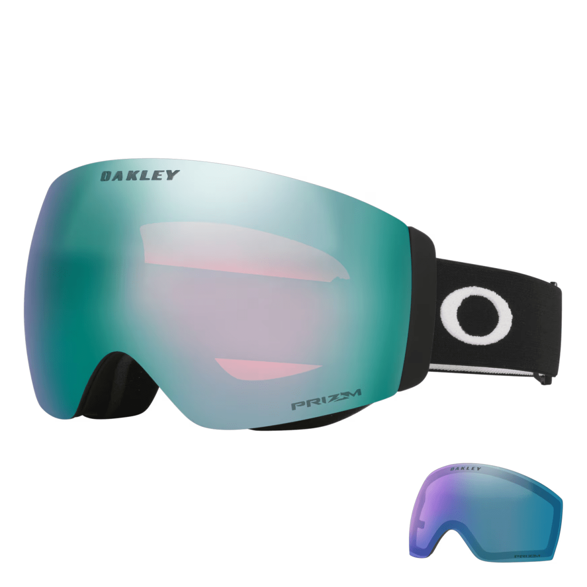 Oakley Flight Deck Pro M Goggles Matte Black/Prizm Sapphire + Prizm Ic ...