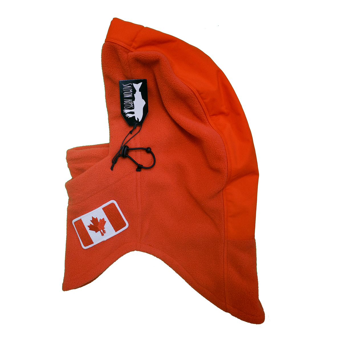 Salmon Arms Fleece Hood Salmon Flag - Shop at Pacific Boarder
