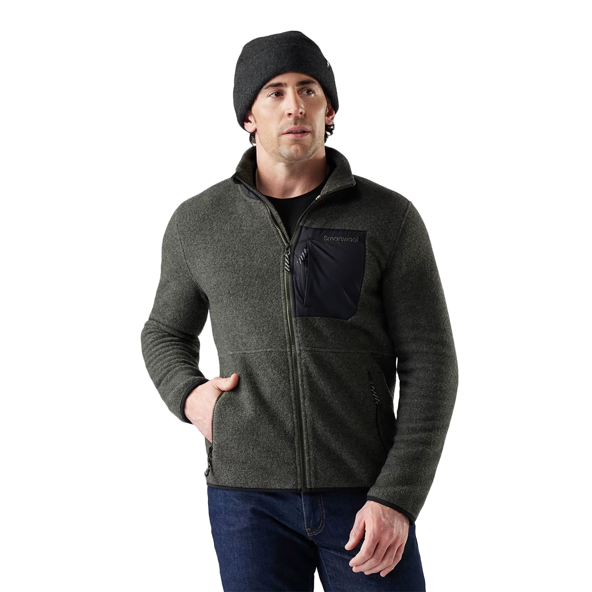 Smartwool Men's Second Cut Fleece Jacket 2026 Winter Moss – Pacific Boarder