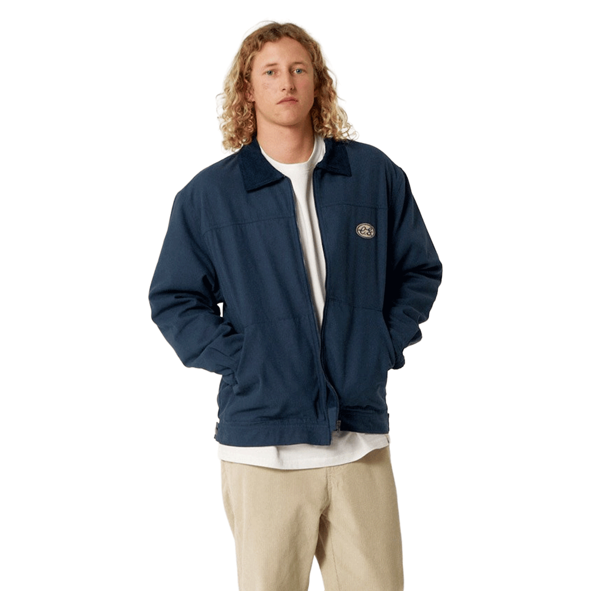 The Critical Slide Society Ranger Check Jacket Blue - Pacific Boarder