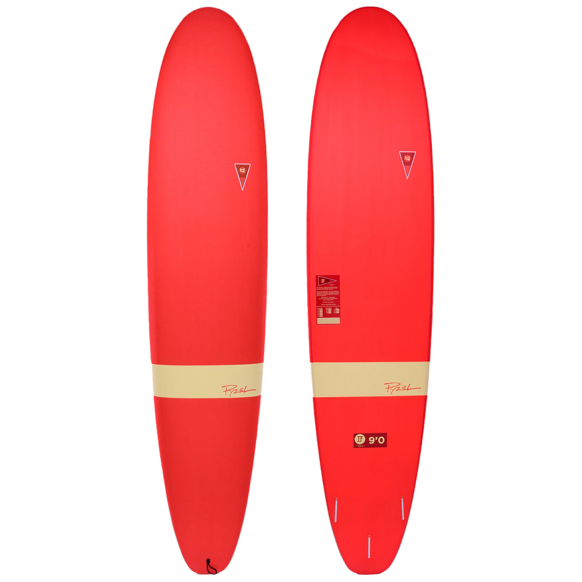 JJF by Pyzel Log Surfboard Red 9'0" – Pacific Boarder