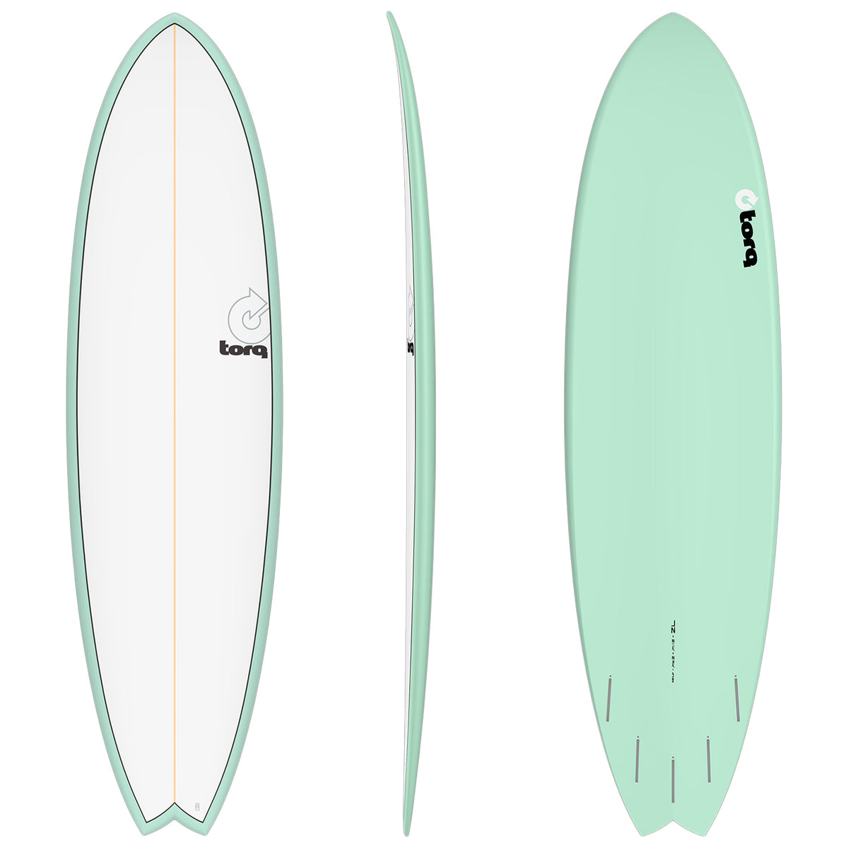 Torq Mod Fish TET Surfboard Pinline Seagreen/White Deck 6'10" – Pacific ...