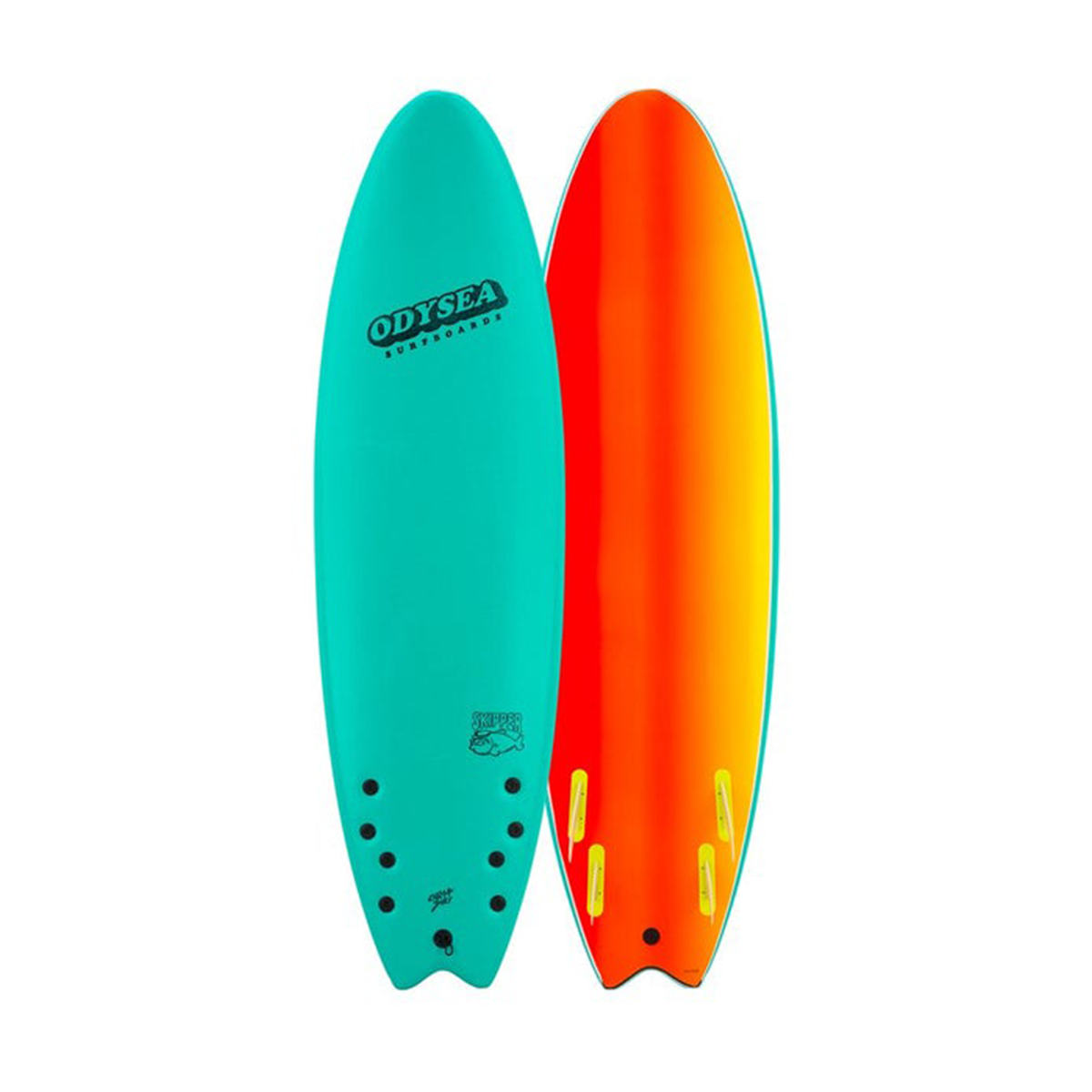 Catch Surf Odysea Skipper Quad Surfboard Emerald Green 6'6" – Pacific ...