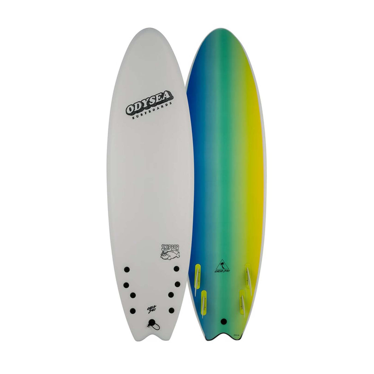 Catch Surf Odysea Skipper Quad Surfboard White 6'6" – Pacific Boarder