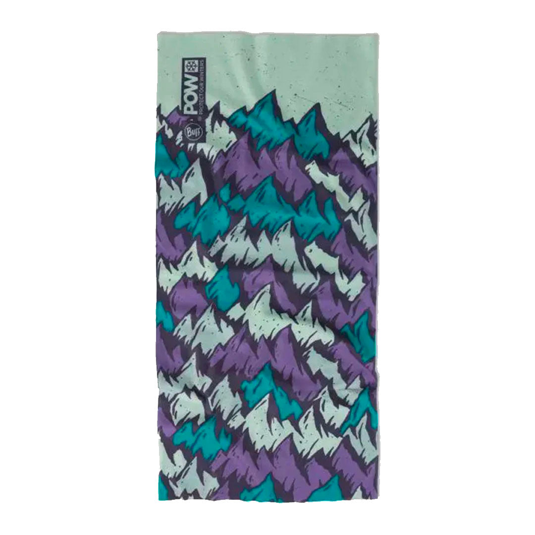 Buff x POW Original Ecostretch Jagged Peak Neck Warmer 2023 Mardi Grap ...
