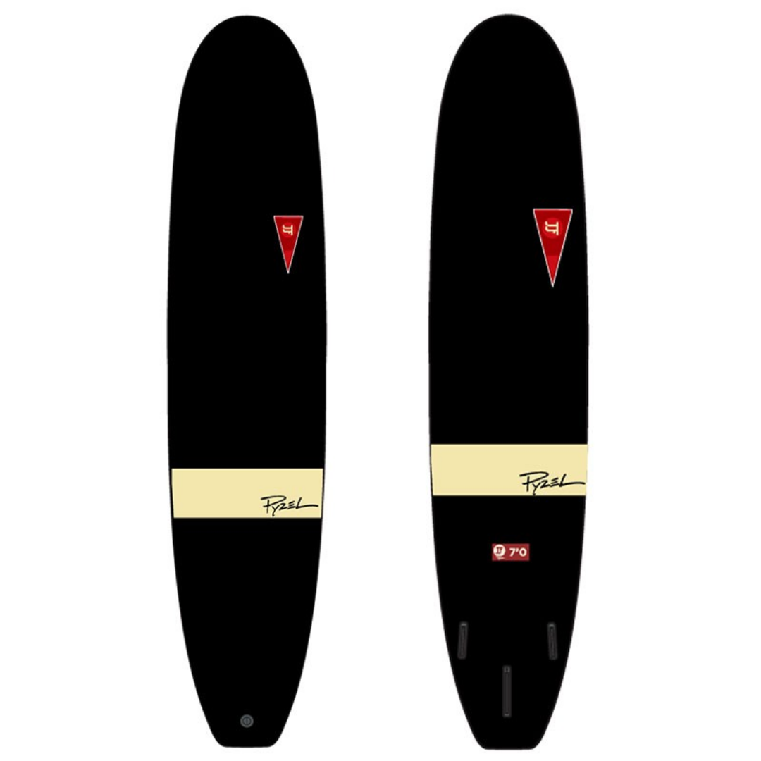JJF by Pyzel Log Surfboard Black 7'0" – Pacific Boarder